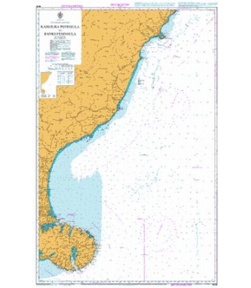 New Zealand Nautical Chart NZ63 Kaikoura Peninsula to Banks Peninsula