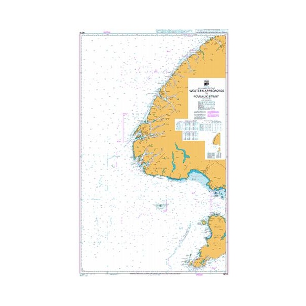 British Admiralty New Zealand Nautical Chart NZ76 Western Approaches to ...