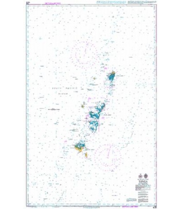 British Admiralty New Zealand Nautical Chart 82 Tonga