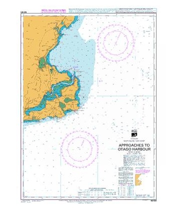 British Admiralty New Zealand Nautical Chart NZ661 Approaches to Otago ...