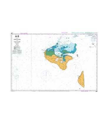 BA New Zealand Nautical Chart 827 Approaches to Tongatapu includ 'Eua