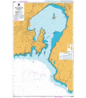 British Admiralty New Zealand Nautical Chart NZ4633 Wellington Harbour