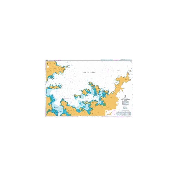 British Admiralty New Zealand Nautical Chart NZ5125 Bay of Islands