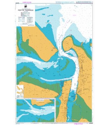 British Admiralty New Zealand Nautical Chart NZ5412 Port of Tauranga