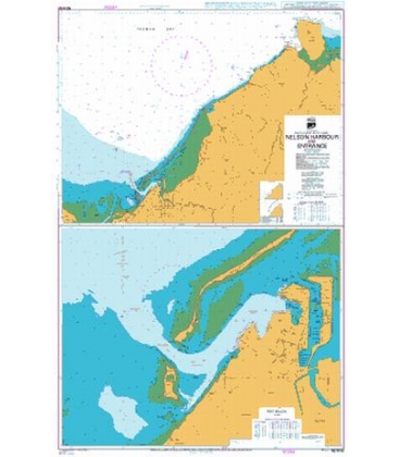 British Admiralty New Zealand Nautical Chart NZ6142 Nelson Harbour and ...