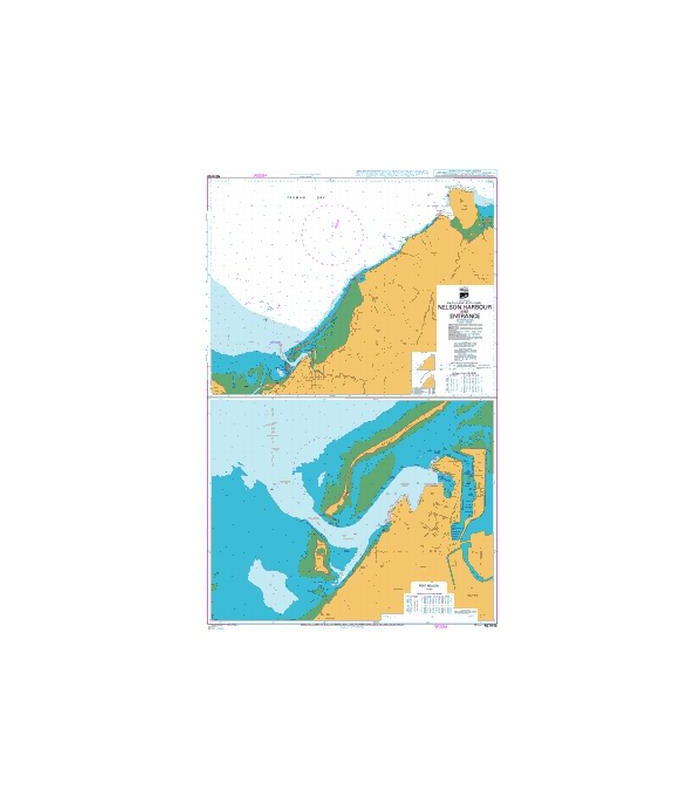 British Admiralty New Zealand Nautical Chart NZ6142 Nelson Harbour and ...
