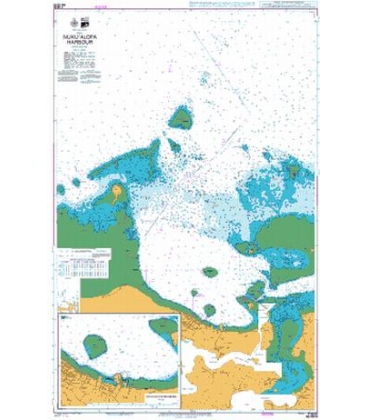British Admiralty New Zealand Nautical Chart 8275 Nuku'Alofa Harbour