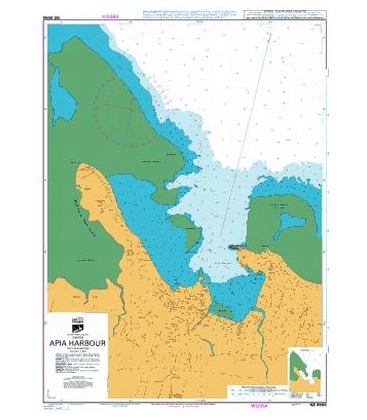 British Admiralty New Zealand Nautical Chart 8655 Apia Harbour
