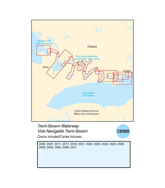 CEN09 Trent-Severn Waterway, 2015 Ed.