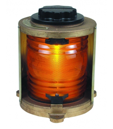 Perko - Single Lense 1174 - Yellow Towing Light (Heavy Duty Cast Bronze)