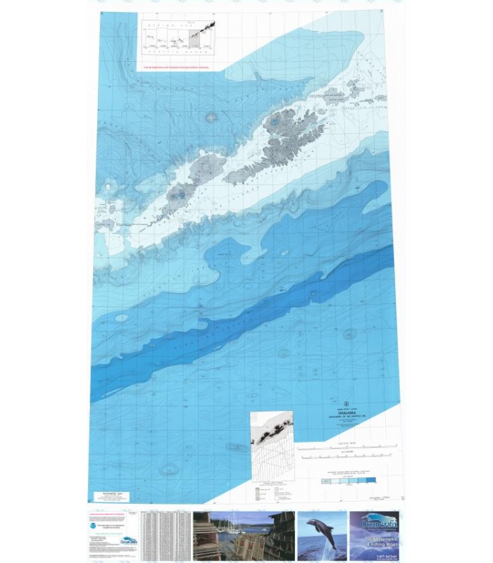 OceanGrafix Bathymetric (Bathy) & Fishing Charts (Maps) Unalaska - 1710N-2