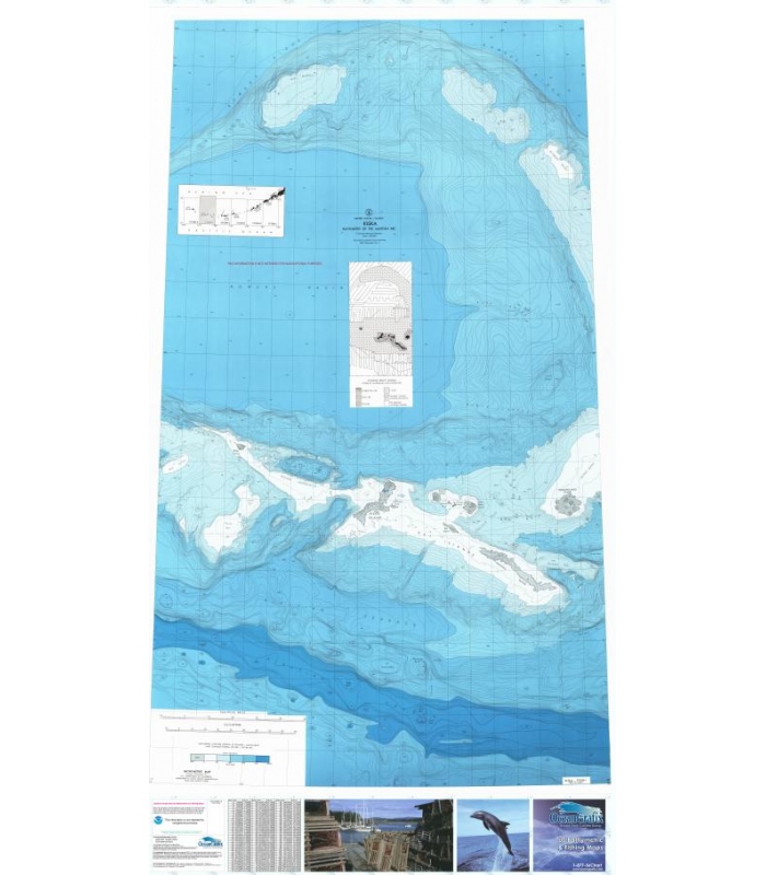 OceanGrafix Bathymetric (Bathy) & Fishing Charts (Maps) Kiska - 1910N-1