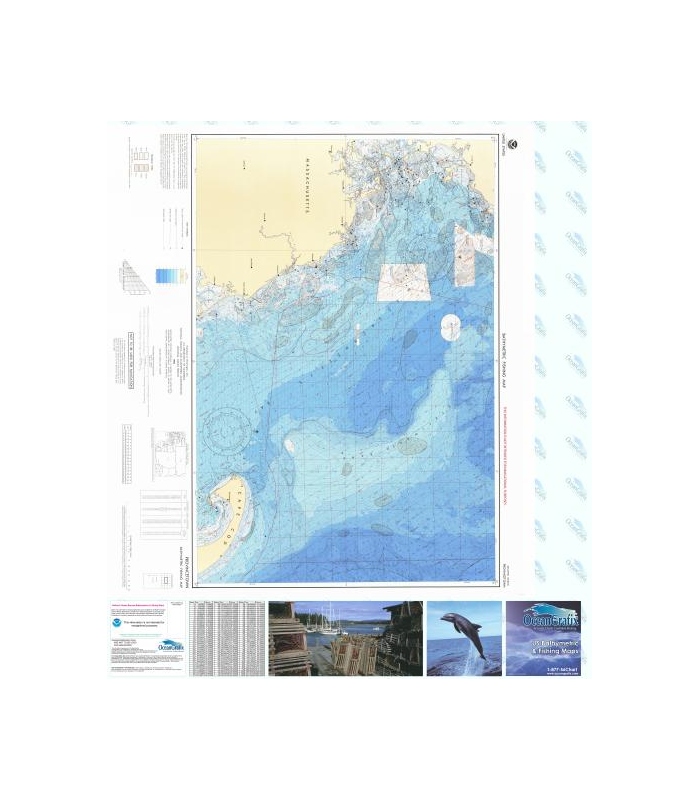 OceanGrafix Bathymetric (Bathy) & Fishing Charts (Maps) Provincetown- F-101