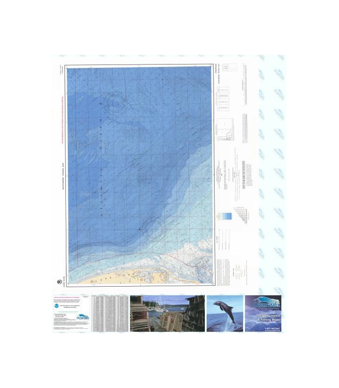 OceanGrafix Bathymetric (Bathy) & Fishing Charts (Maps) Chatham - F-102