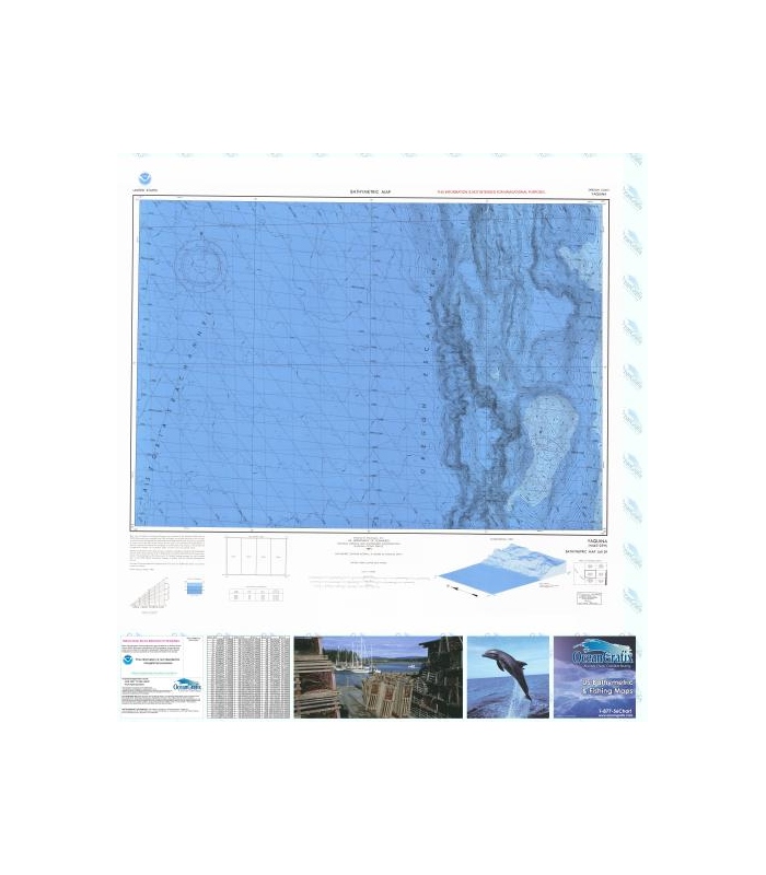 OceanGrafix Bathymetric (Bathy) & Fishing Charts (Maps) Yaquina - LM-129