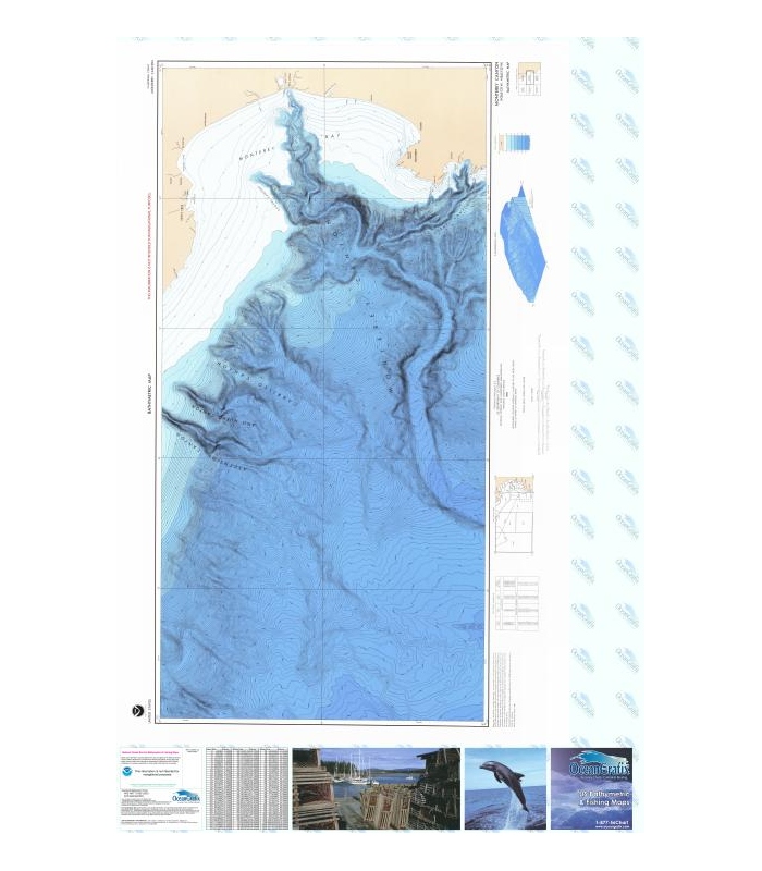 OceanGrafix Bathymetric (Bathy) & Fishing Charts (Maps) Monterey Canyon ...