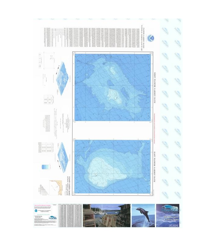 OceanGrafix Bathymetric (Bathy) & Fishing Charts (Maps) Flower Garden ...