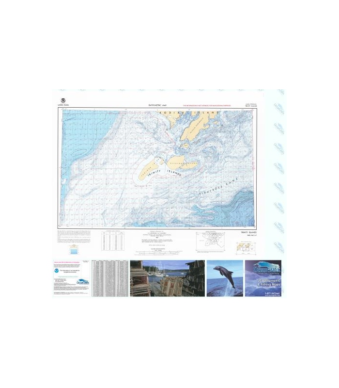 OceanGrafix Bathymetric (Bathy) & Fishing Charts (Maps) Trinity Island - NO