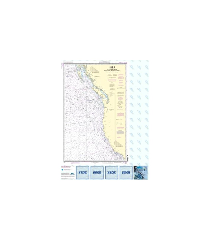 OceanGrafix NOAA Nautical Charts 501 North Pacific Ocean West Coast