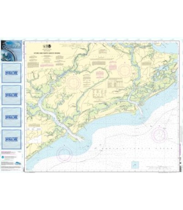 OceanGrafix NOAA Nautical Charts 11522 Stono and North Edisto Rivers