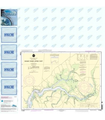 OceanGrafix NOAA Nautical Charts 11526 Wando River Upper Part