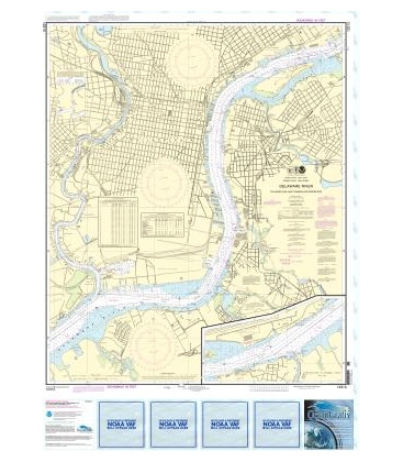 OceanGrafix NOAA Nautical Charts 12313 Philadelphia and Camden Waterfronts