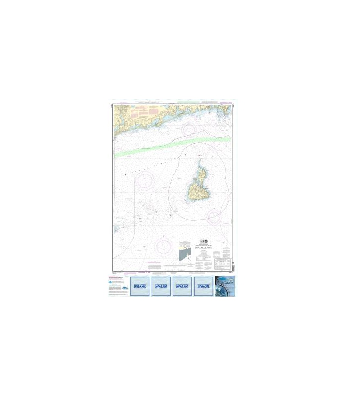 OG NOAA Chart 13215 Block Island Sound Point Judith to Montauk Point