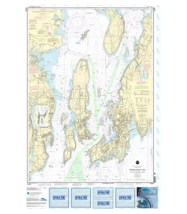 OceanGrafix NOAA Chart 13223 Narragansett Bay Including Newport Harbor