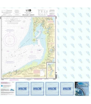 OceanGrafix NOAA Nautical Charts 13250 Wellfleet Harbor, Sesuit Harbor
