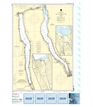 OceanGrafix NOAA Nautical Charts 14791 Cayuga and Seneca Lakes, Watkins ...