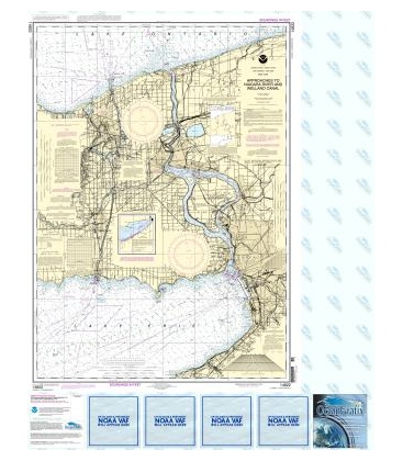 OceanGrafix NOAA Nautical Charts 14822 Approaches to Nigara River and ...