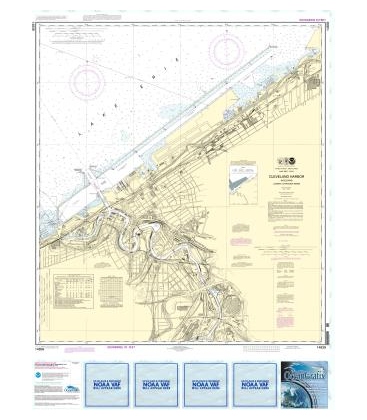 OceanGrafix NOAA Nautical Charts 14839 Cleveland Harbor, including ...