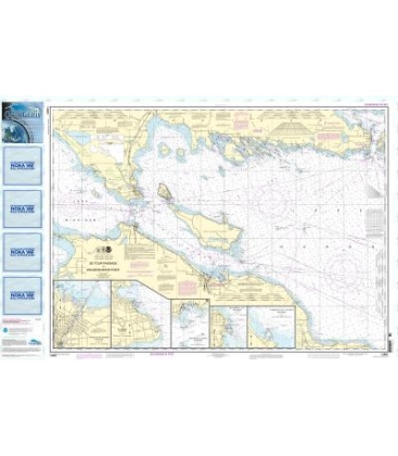 OceanGrafix NOAA Nautical Chart 14881 Detour Passage to Waugoshance Pt