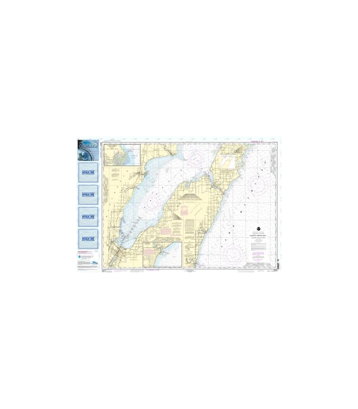 OceanGrafix NOAA Nautical Charts 14910 Lower Green Bay, Oconto Harbor ...