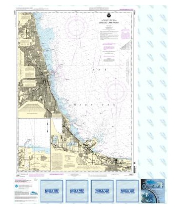 OceanGrafix NOAA Nautical Charts 14927 Chicago Lake Front, Gary Harbor