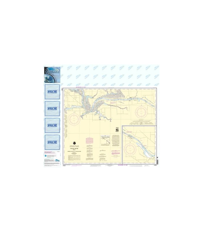 OceanGrafix NOAA Nautical Charts 14931 Grand River From Dermo Bayou To ...