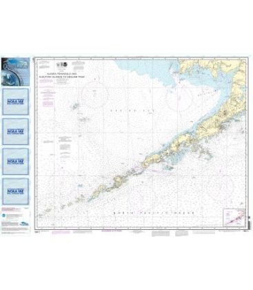 OceanGrafix NOAA Nautical Charts 16011 Alaska Peninsula and Aleutian ...