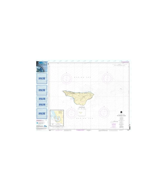 OceanGrafix NOAA Nautical Charts 16381 St. George Island, Pribilof Islands