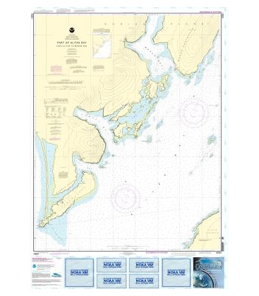 OceanGrafix NOAA Nautical Charts 16591 Alitak Bay-Cape Alitak to Moser Bay