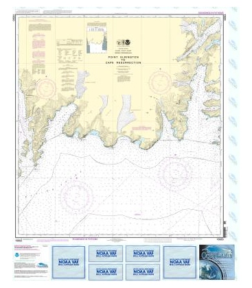 OceanGrafix NOAA Nautical Charts 16683 Point Elrington to Cape Resurrection