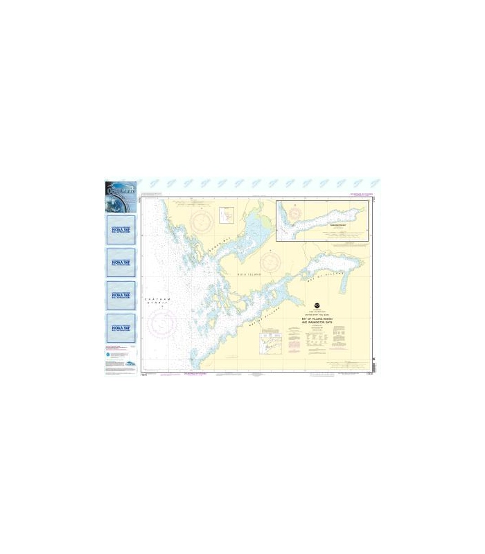 OceanGrafix NOAA Nautical Charts 17370 Bay of Pillars and Rowan Bay ...
