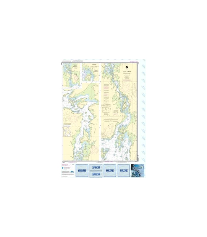 OceanGrafix NOAA Nautical Charts 17372 Keku Strait-Monte Carlo Island ...