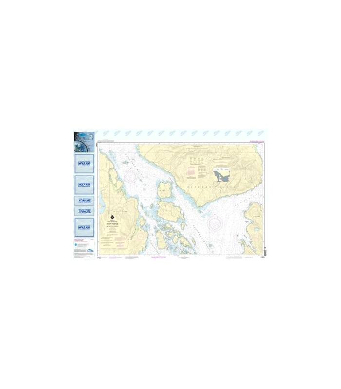 OceanGrafix NOAA Nautical Charts 17383 Snow Passage, Alaska
