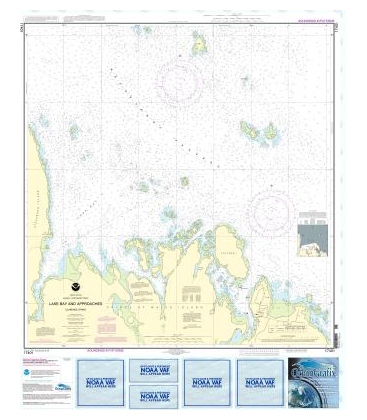 OceanGrafix NOAA Nautical Charts 17401 Lake Bay and approaches ...