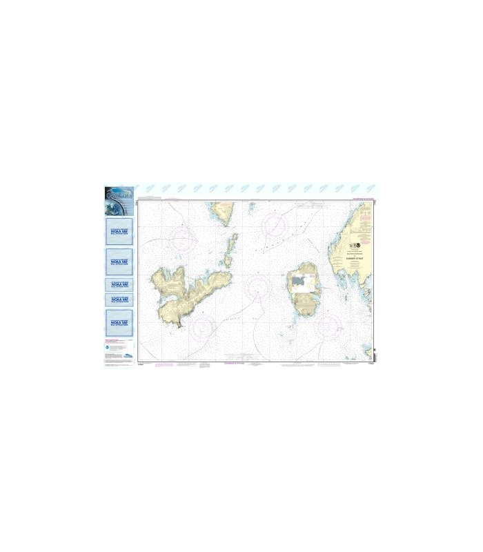 OceanGrafix NOAA Nautical Charts 17402 Southern Entrances to Sumner Strait