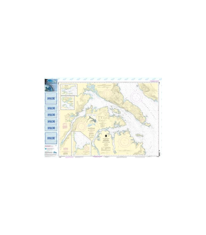 OceanGrafix NOAA Nautical Charts 17426 Kasaan Bay, Clarence Strait ...