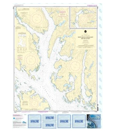 OceanGrafix NOAA Nautical Charts 17431 N. end of Cordova Bay and Hetta ...