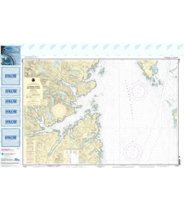 OceanGrafix NOAA Nautical Charts 17432 Clarence Strait and Moira Sound