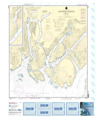 OceanGrafix NOAA Nautical Charts 17437 Portland Inlet to Nakat Bay