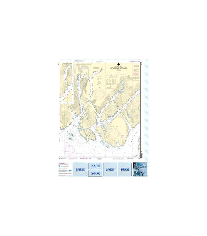 OceanGrafix NOAA Nautical Charts 17437 Portland Inlet to Nakat Bay